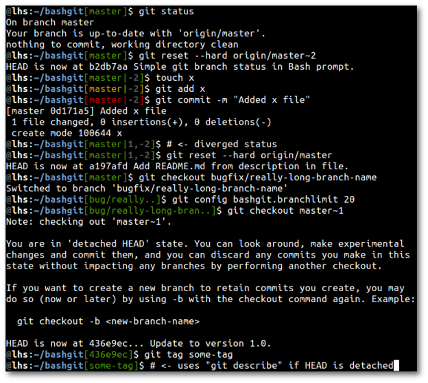 Simple colored git branch status in Bash prompt – Øyvind Stegard