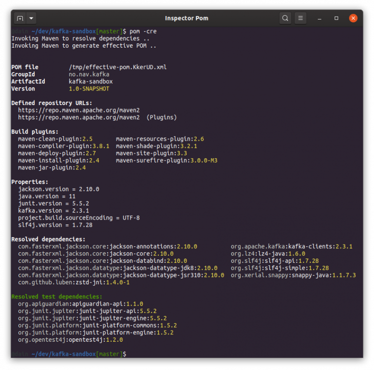 Inspector Pom on Github – Øyvind Stegard